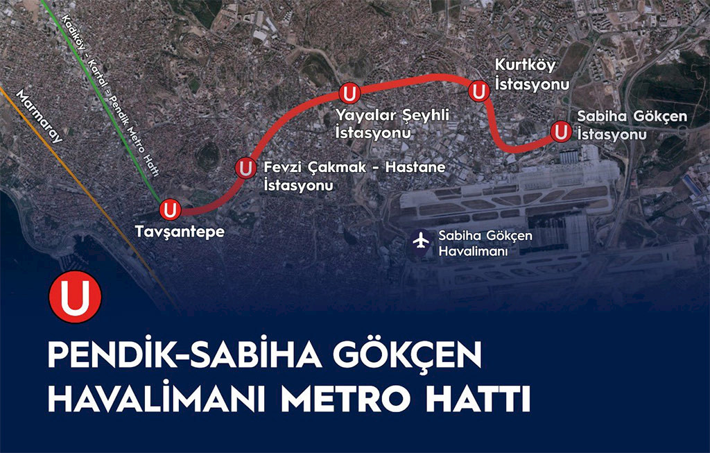 Istanbulské letiště Sabiha Gökçen získalo spojení s městem linkou metra ...