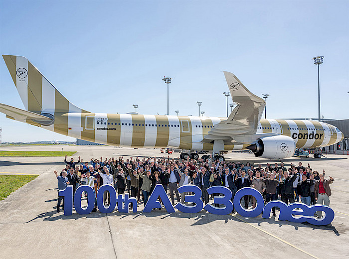 Condor převzal pátý Airbus A330-900, nese béžové „plážové“ livery ...