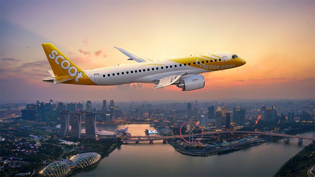 Singapurský Scoot potvrdil pronájem letadel Embraer E2 | Airways.cz