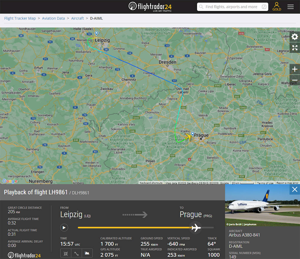 V Praze přistál opět Airbus A380 Lufthansy na výcvikovém letu | Airways.cz